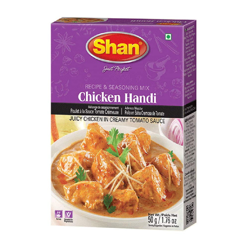 Shan - Chicken Handi Recipe and Seasoning Mix 1.76 oz (50g) - Spice ...