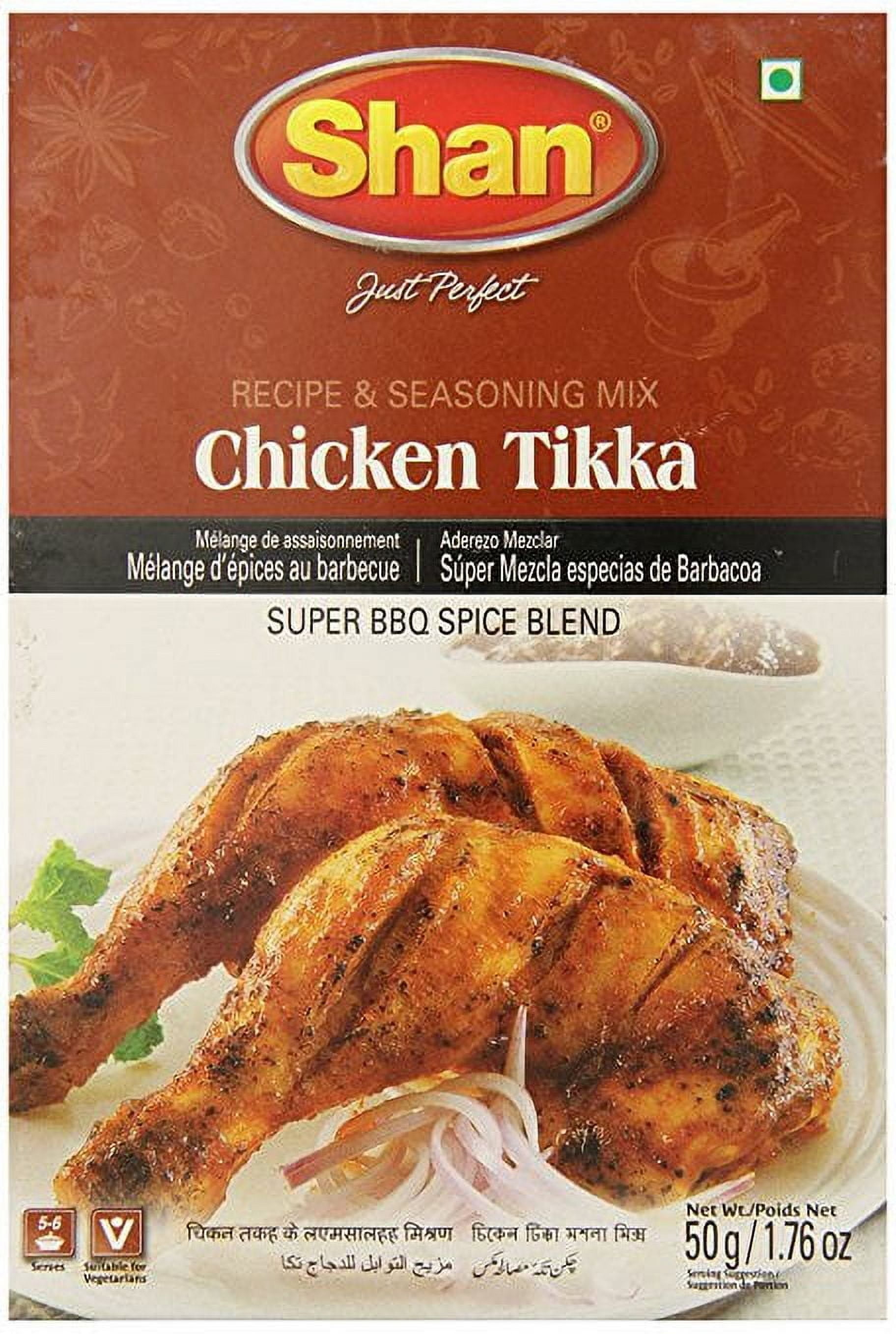 Shan Indian Chicken Tikka Masala Packet, Spicy BBQ Mix, 50g - Walmart.com