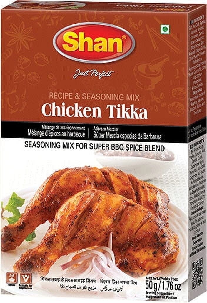 Shan Chicken Tikka (Barbeque) Masala 50 gm box Pack of 3 - Walmart.com