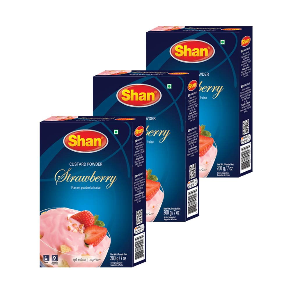 Shan - Custard Powder Strawberry 7 oz (200g) - Flan en Poudre la Fraise ...