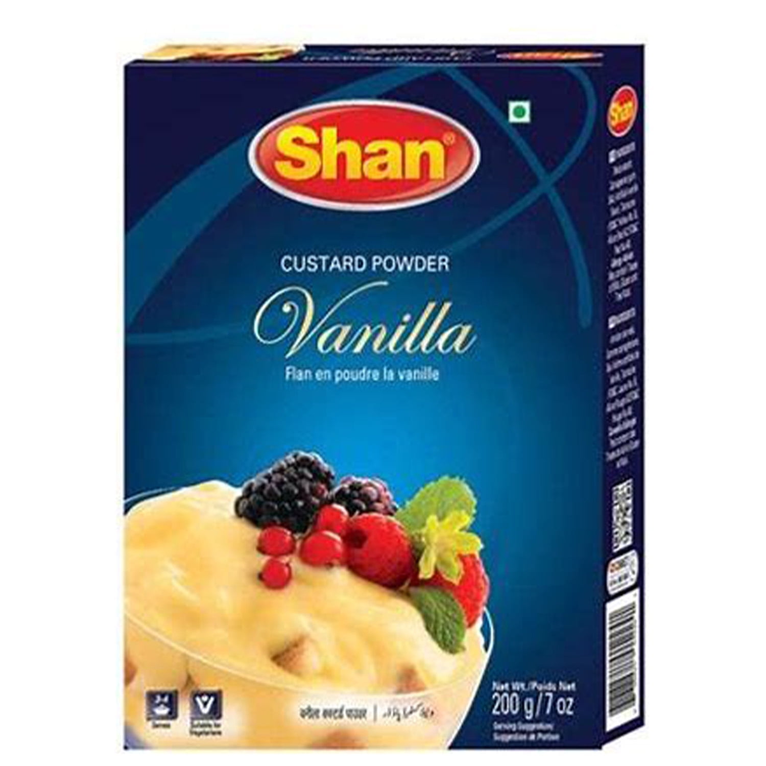 Shan Custard Powder Vanilla 7 oz, Creamy Dessert Mix, Sweet and ...