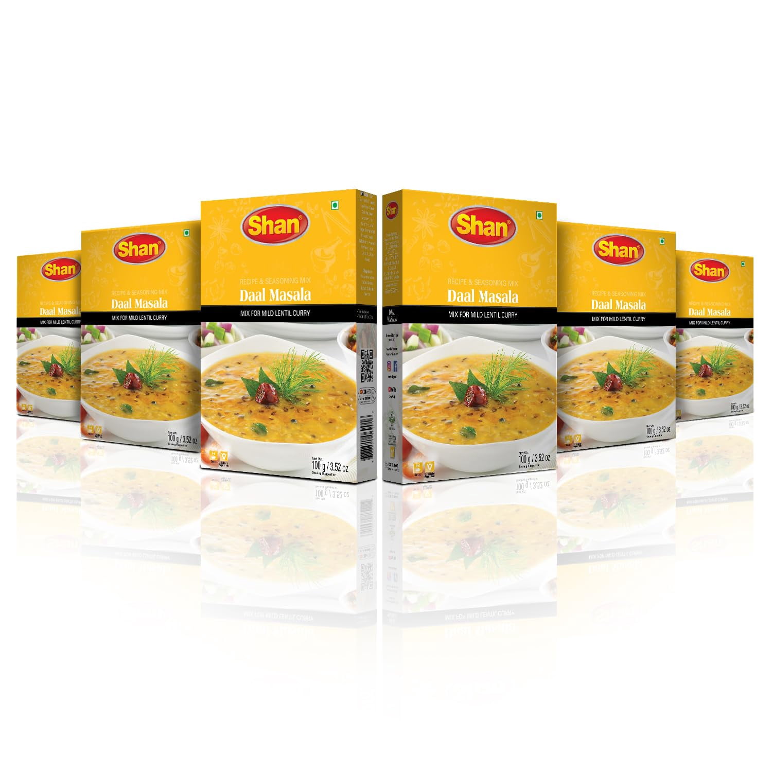 Shan - Daal Masala Mix (100g) - Seasoning Packets for Mild Lentil Curry ...