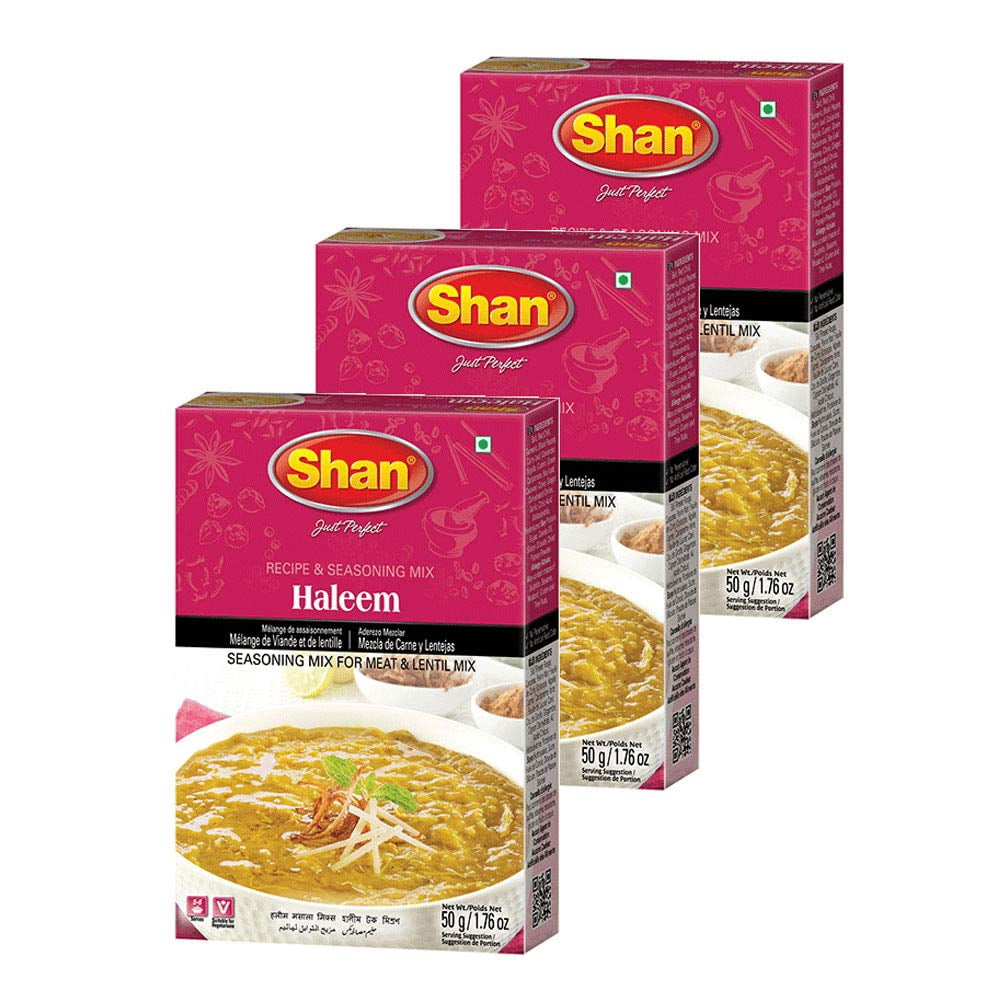 Shan Haleem Recipe and Seasoning Mix 1.76 oz (50g) - Spice Powder for ...