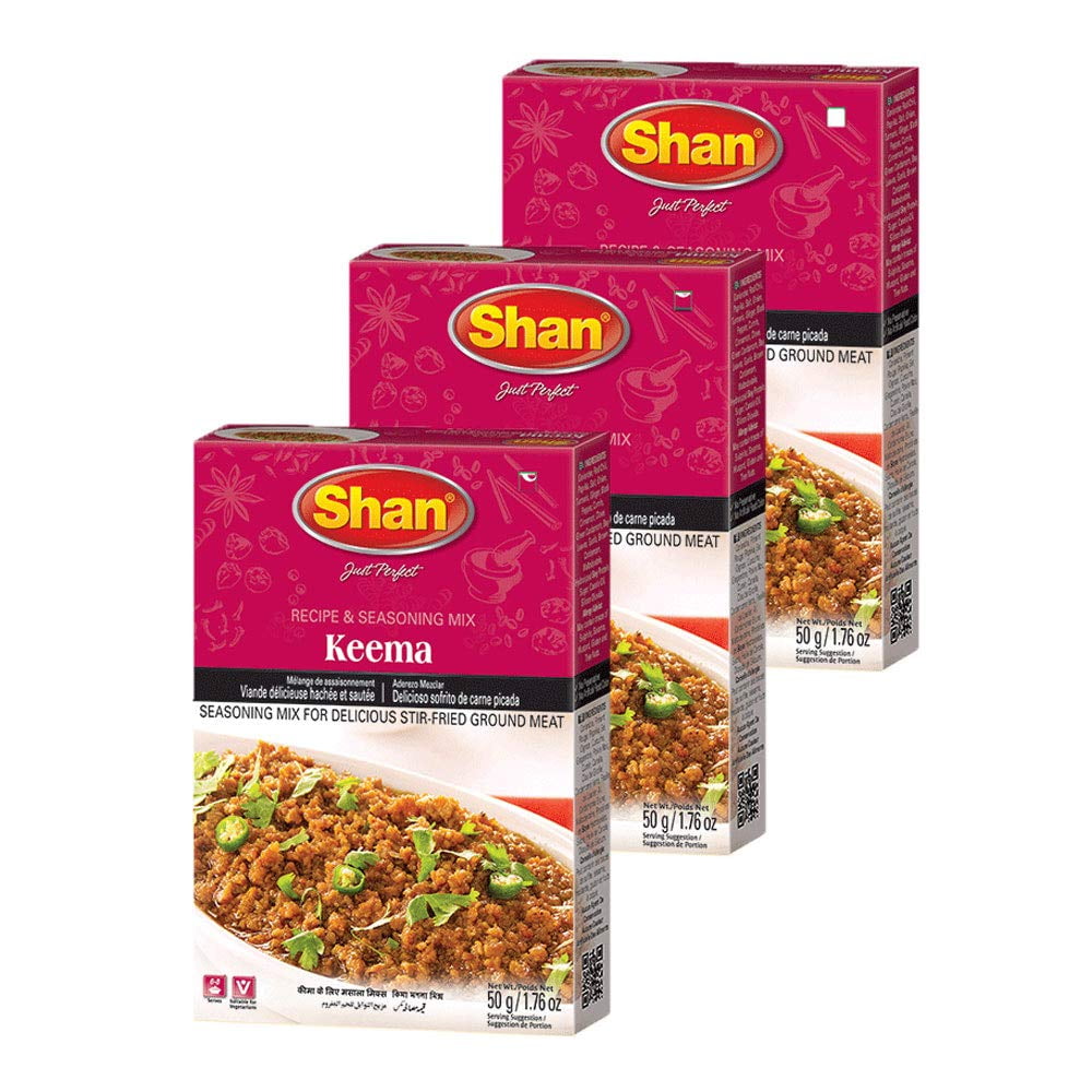 Shan Keema Recipe and BCF26 Seasoning Mix 1.76 oz (50g) - Spice Powder ...