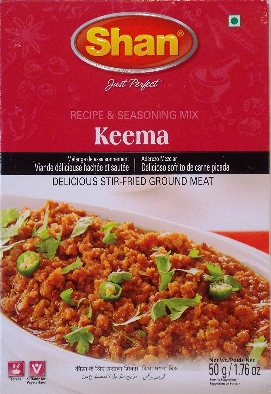 Shan Keema Indian Food Packet - Ready Made Seasoning Mix for Stir-Fried ...