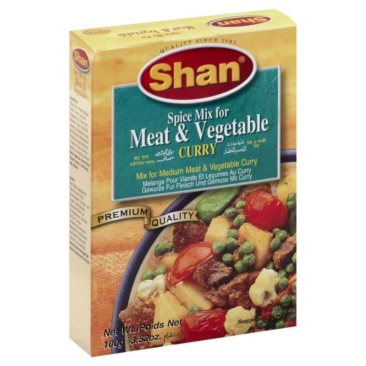Shan Seasoning Mix Meat Vegetable 100gm - Walmart.com