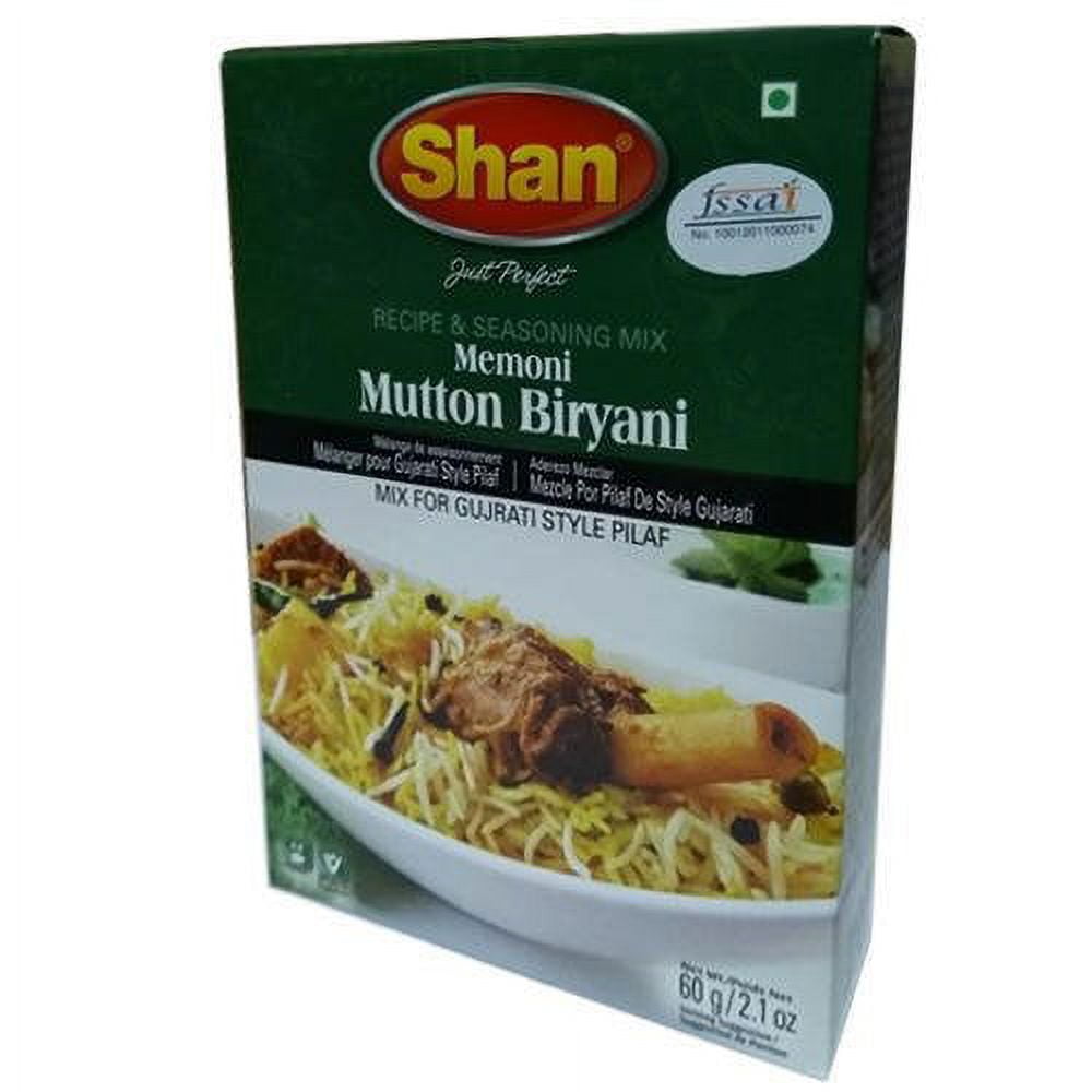 Shan Memoni Mutton Biryani Recipe and Seasoning Mix 60g (Pack of 5 ...