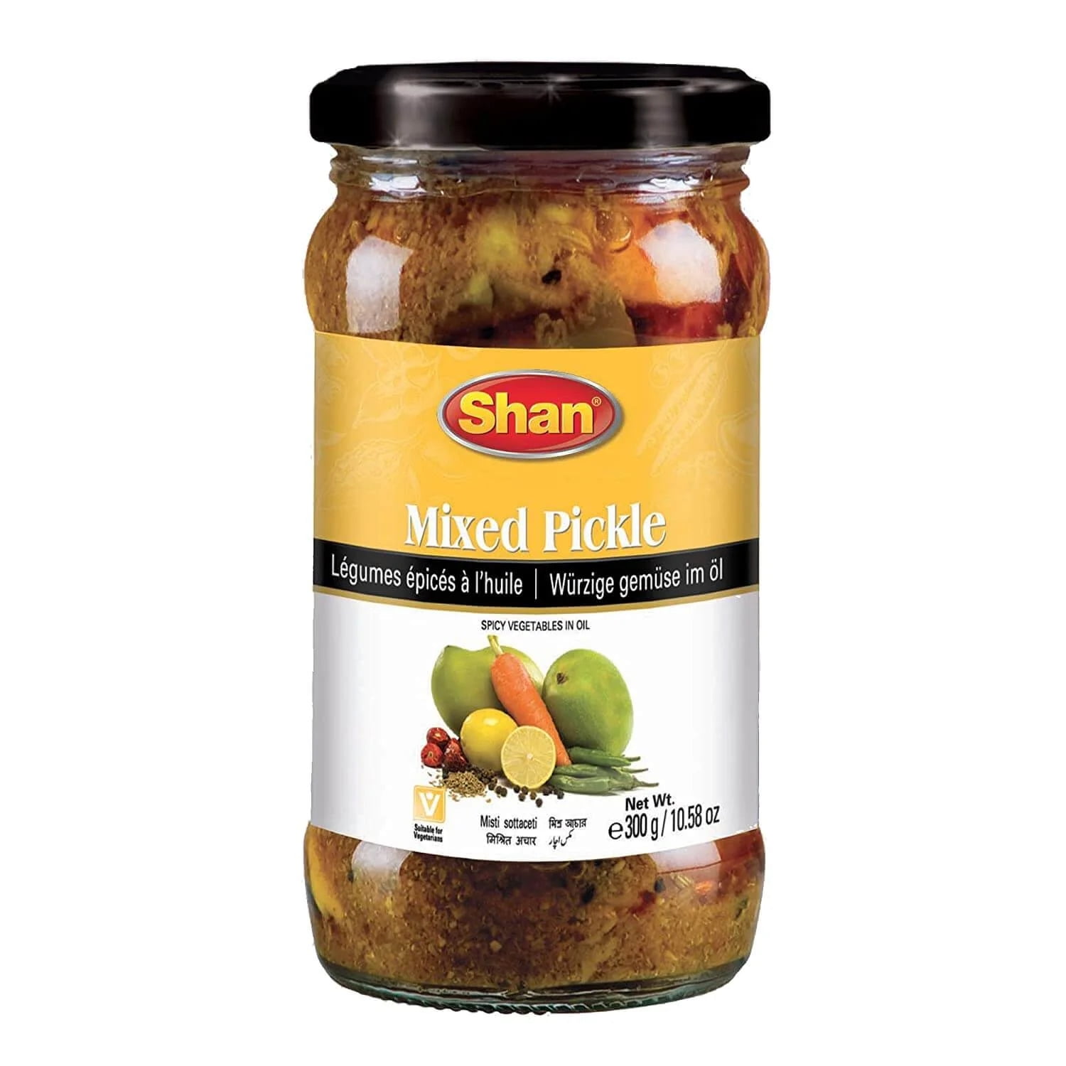 Shan Mixed Pickle Spicy Vegetables In Oil 1kg (2.2lb) - Walmart.com