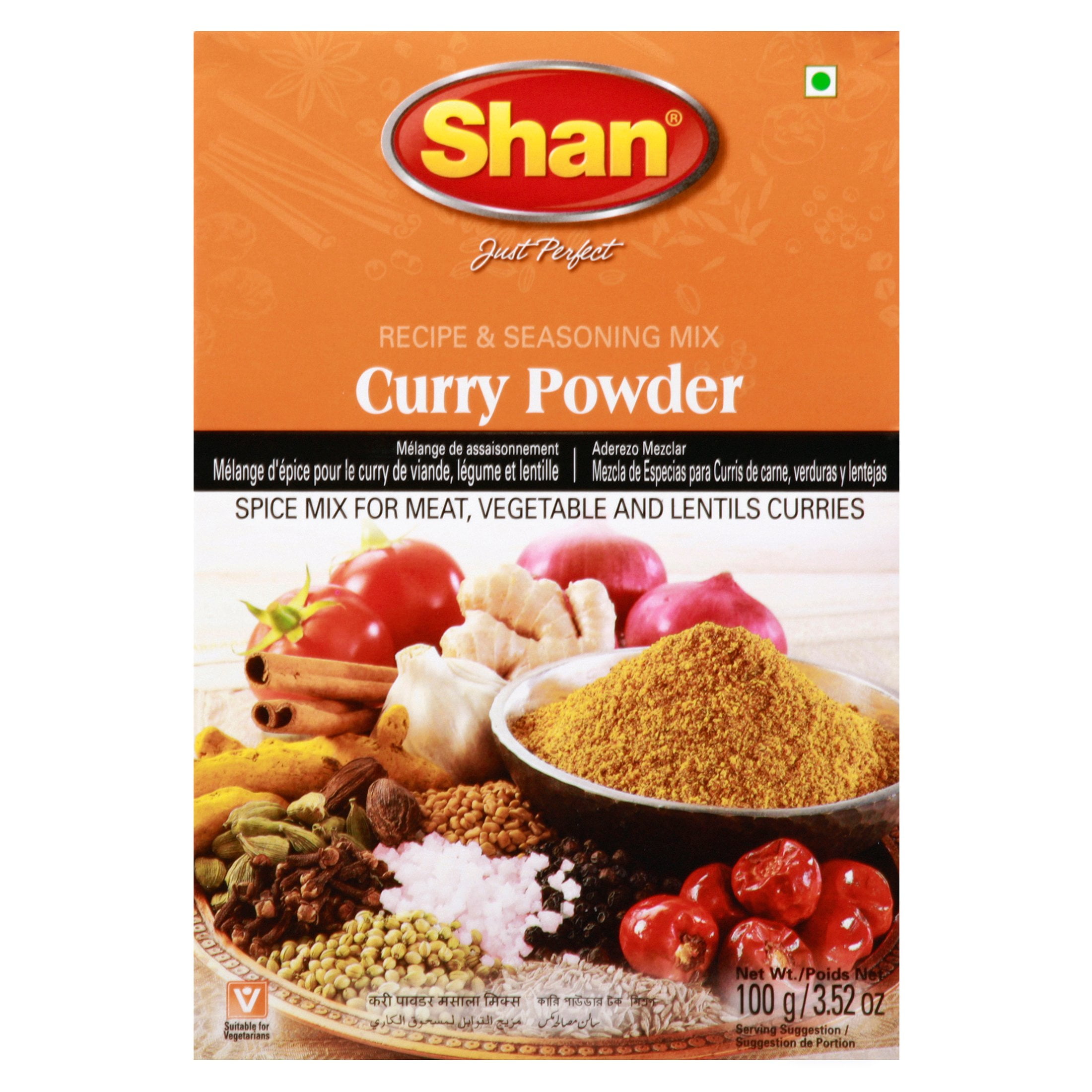 Shan Recipe & Seasoning Mix, Curry Powder - 3.5 oz (Packaging May Vary ...