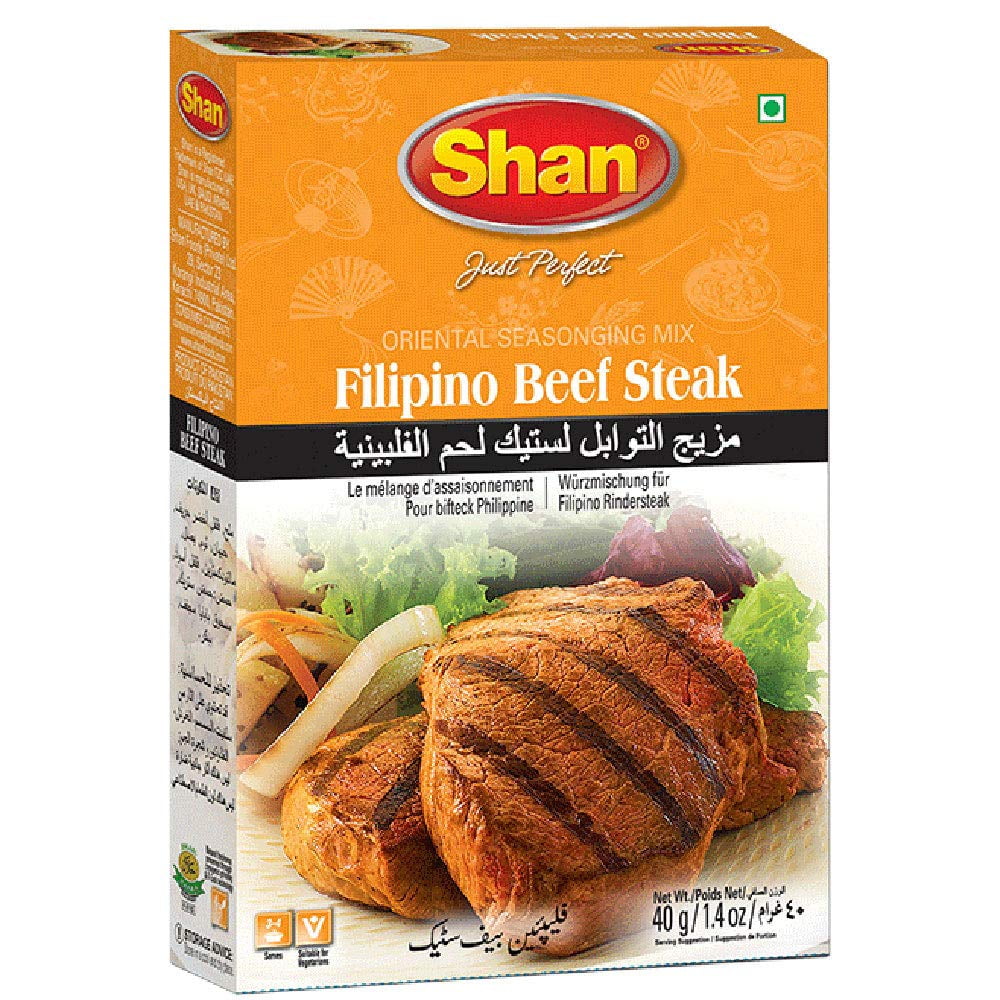 Shan Seasoning Mix - Filipino Beef Steak 50 gms - Shan Masala - Walmart.com
