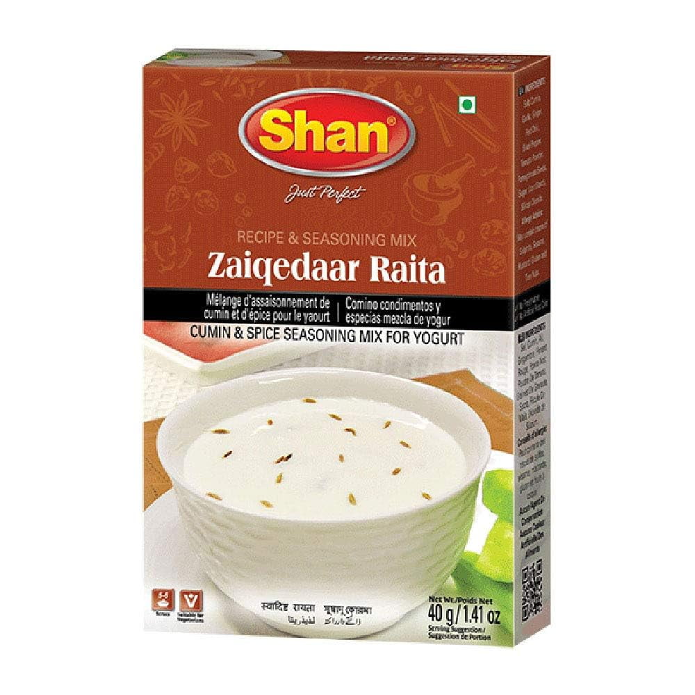 Shan Seasoning Mix -zaikedar Raita 40 gms - Shan Masala - Walmart.com