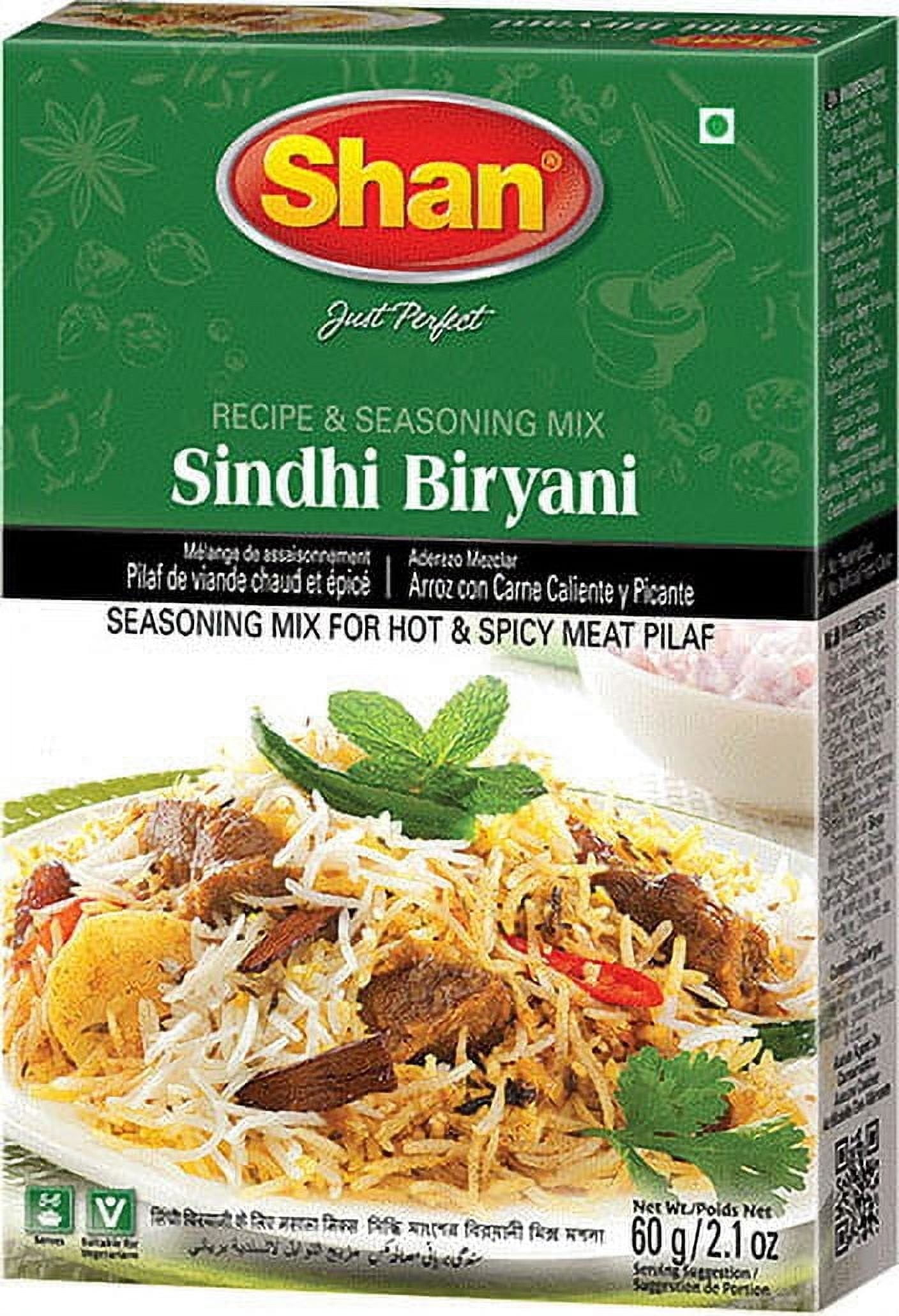 Shan Sindhi Biryani Spice Mix 65 gm box Pack of 3 - Walmart.com
