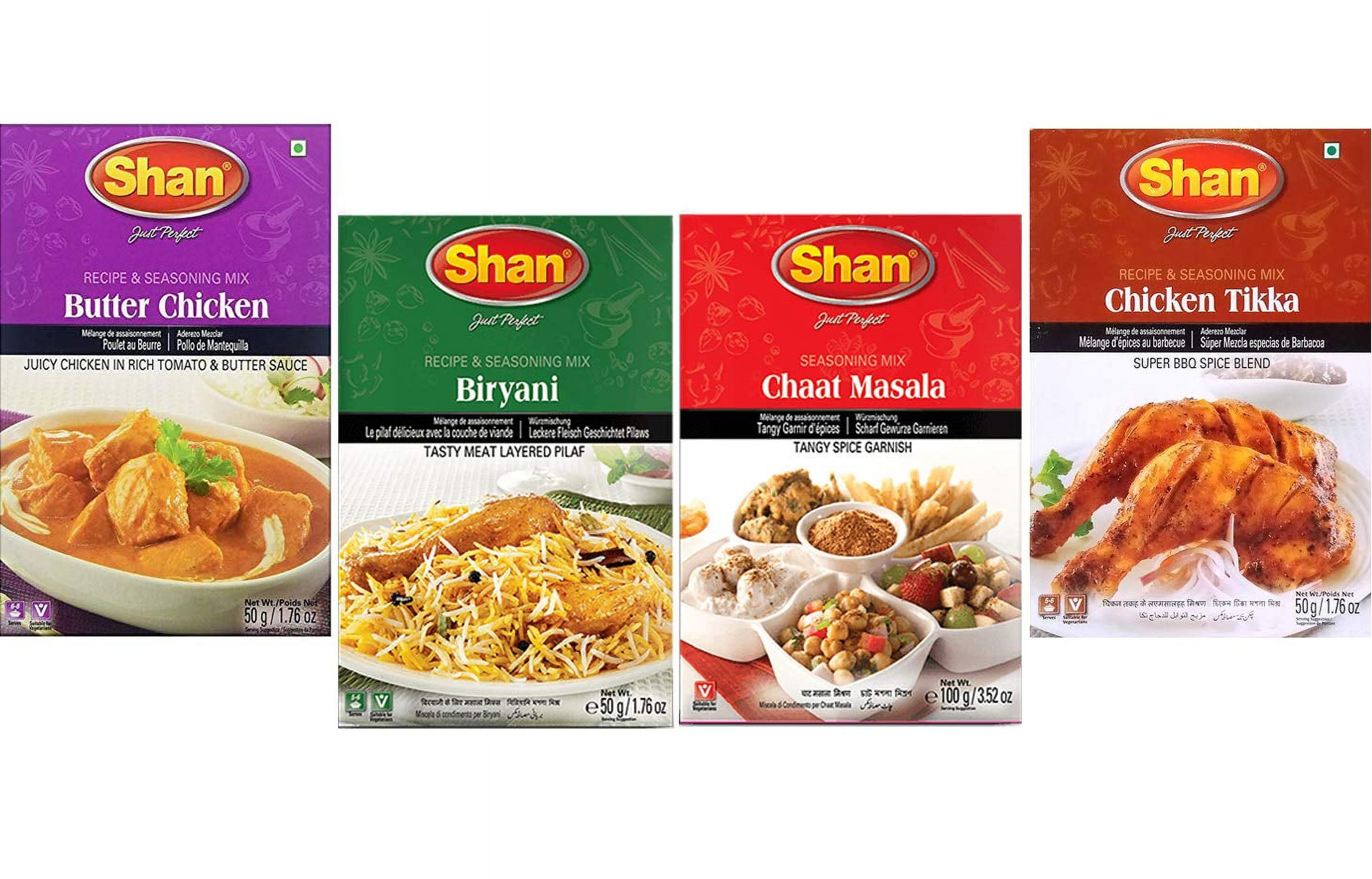 Shan - Spice Combo #3 (Butter Chicken, Biryani, Chaat Masala, Chicken ...