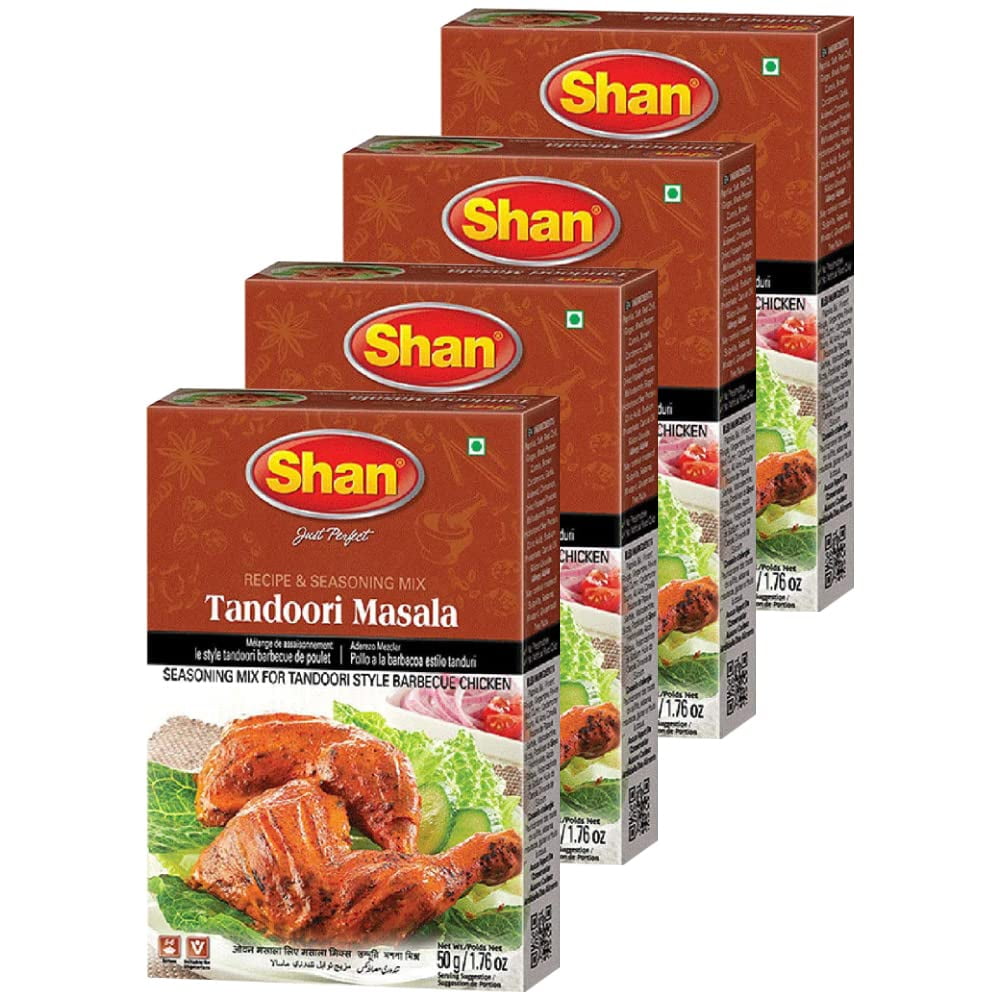 Shan Tandoori Masala Tikka Powder, Authentic Indian Flavor, 1.76 Oz ...
