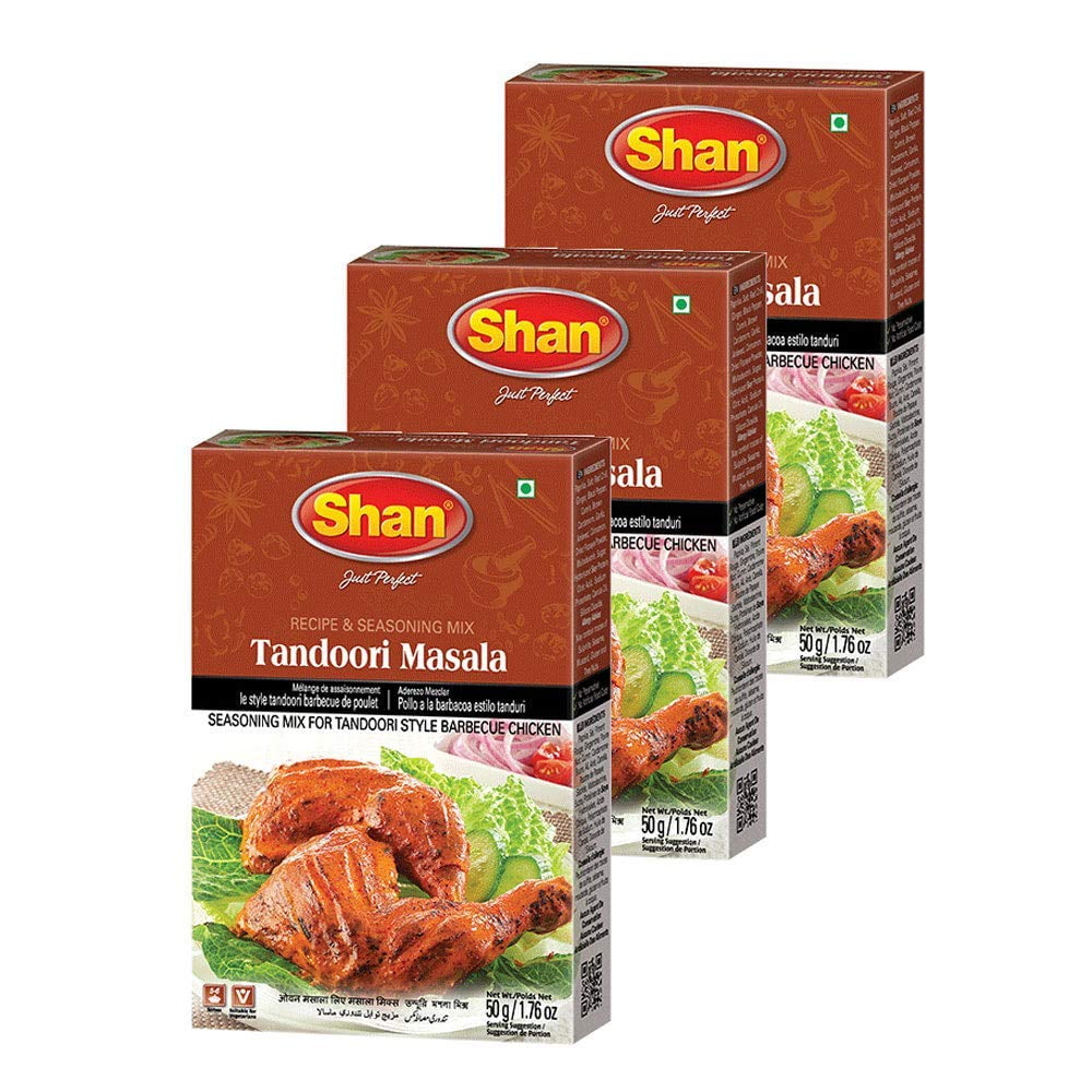 Shan - Tandoori Masala KEF16 Seasoning Mix (50g) - Spice Packets for ...