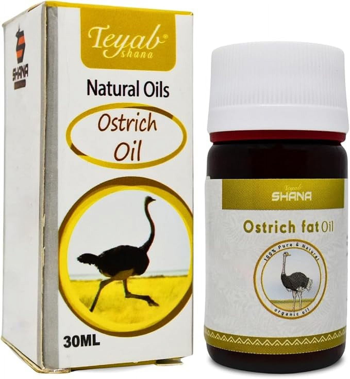 Shana Natural Oils Ostrich Ostrish Oil Cold Pressed Pure for Skin Body ...