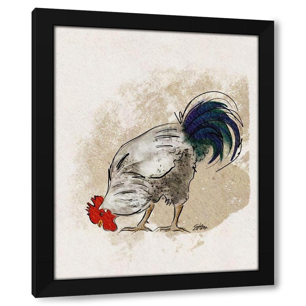 Shanda Louis 20x24 Black Modern Wood Framed Wall Art Titled - Scratch ...