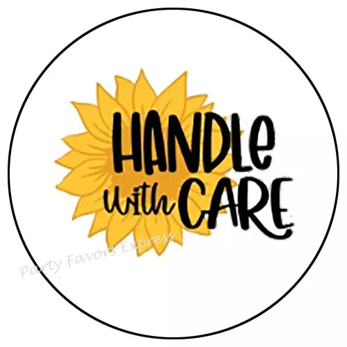 Shandle With Care Sunflower Sticker Envelope Seals Labels Stickers ...