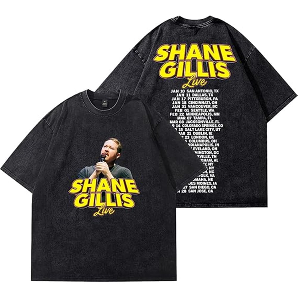 Shane Gillis 2025 New Vintage Washed T-Shirt Cosplay Women Men Fashion ...
