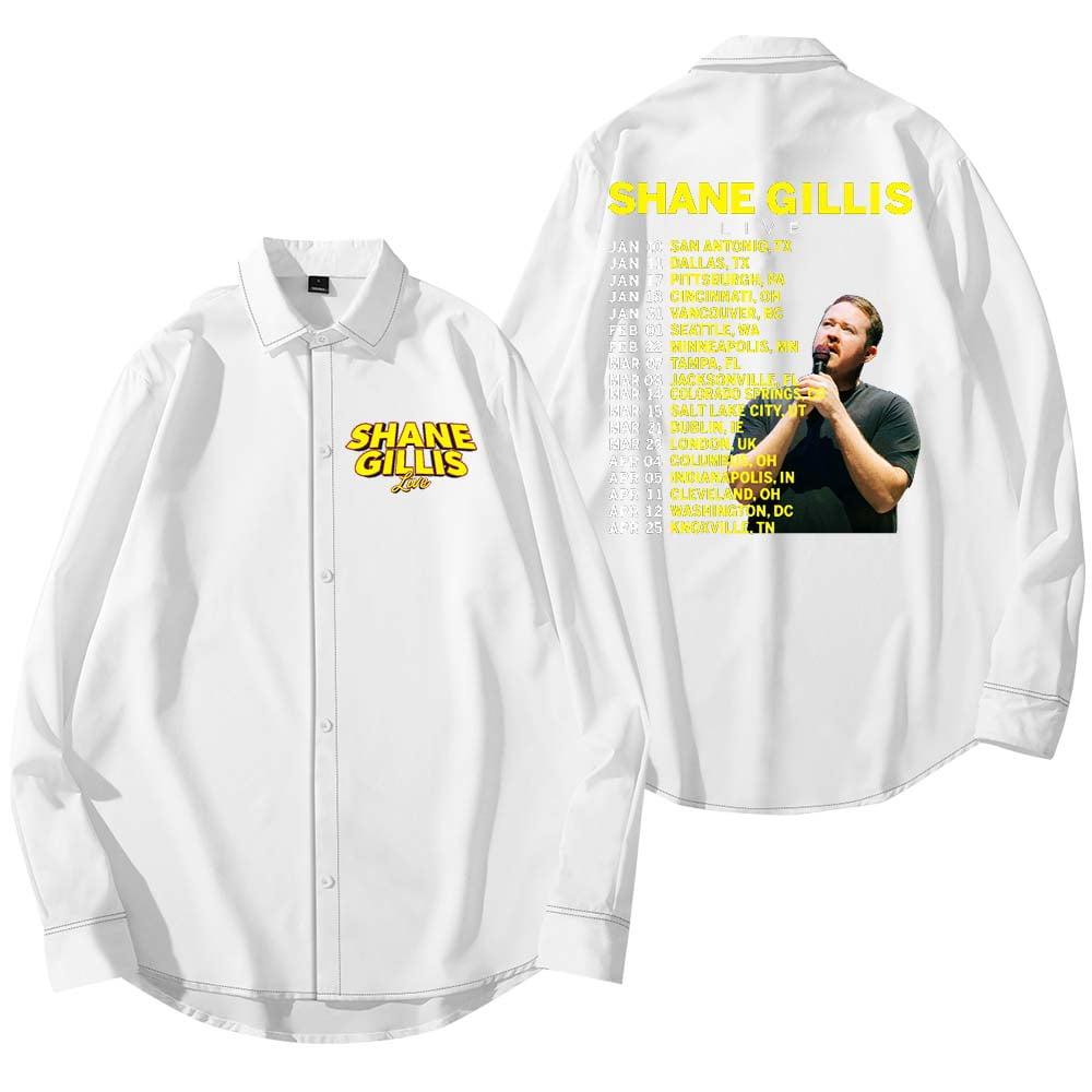 Shane Gillis Live 2025 Tour Shirt Women Men Long Sleeve Casual ...
