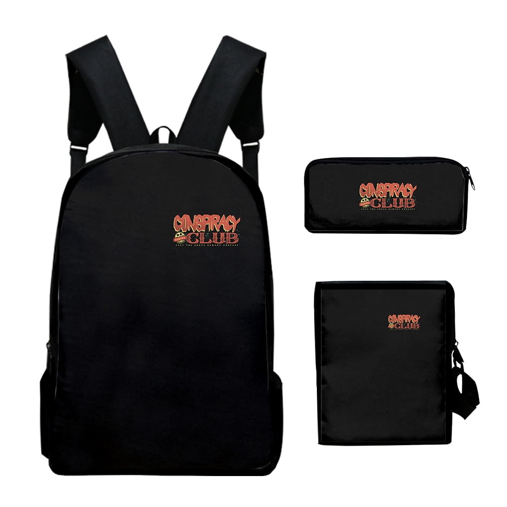 Shane Merch 3pcs/set Zipper Backpack 3D Print Waist Bag Work Travel ...