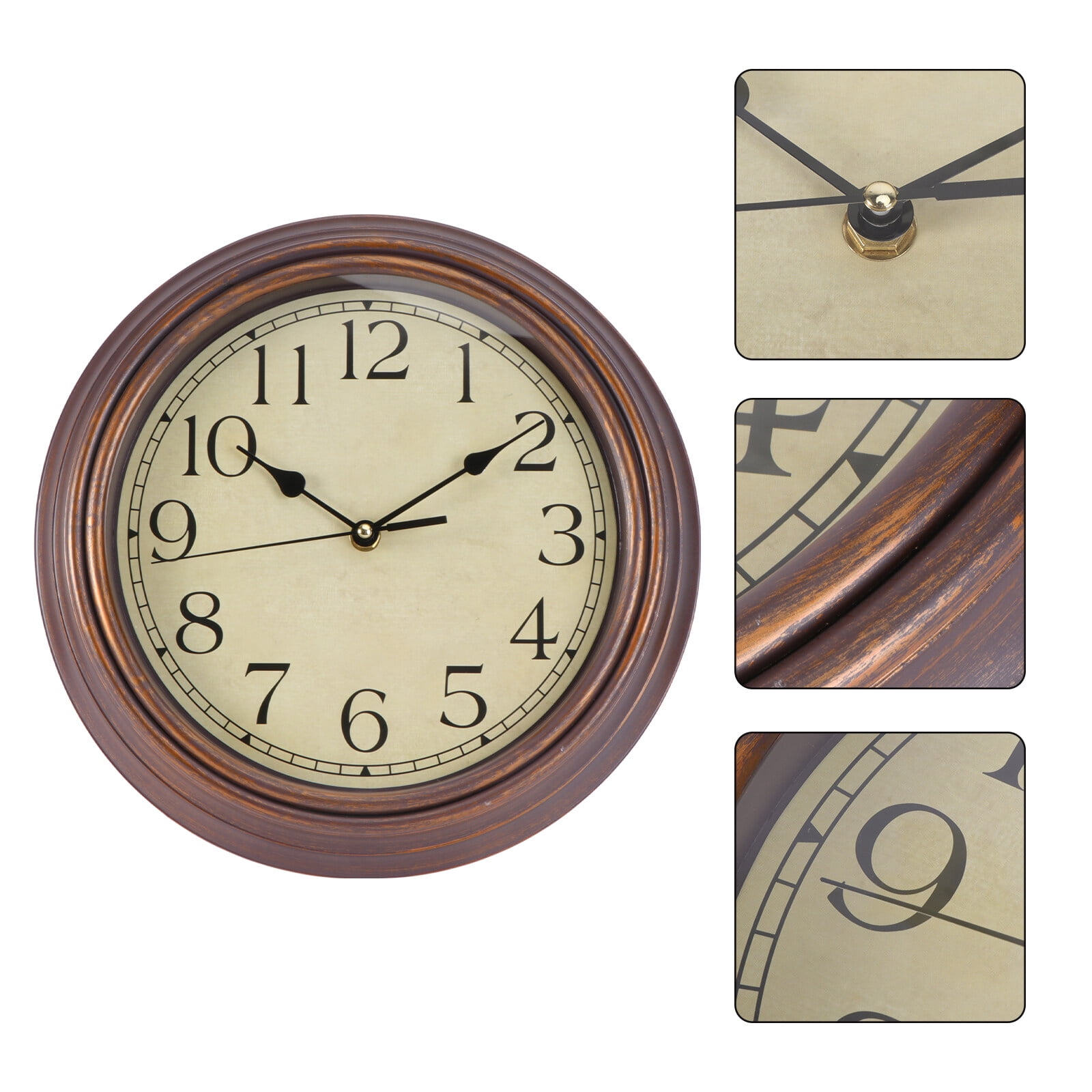 Shangfeng Wall Clock Silent Non Ticking 12 Inch Quality Quartz Battery ...