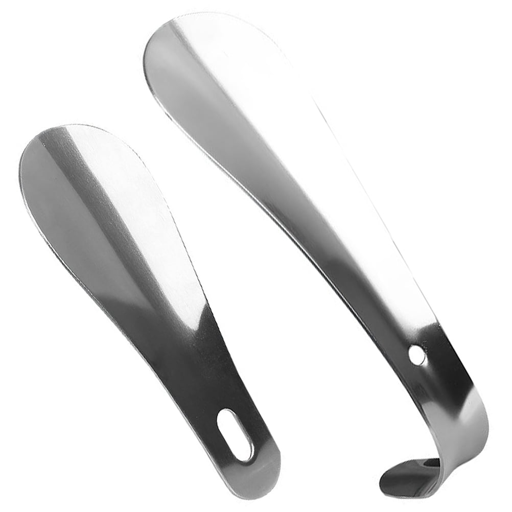 Shangfeng 2pcs Metal Shoe Horn Helper Shoe Horn Stainless Steel Shoe ...