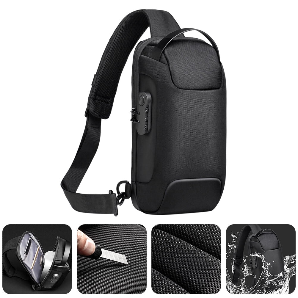 Topbathy Travel Sling Bag for Men Durable Oxford Cloth Shoulder Bag ...