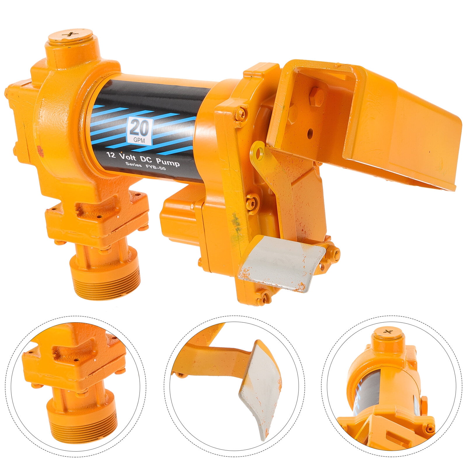 Shangfeng Gas Transfer Pump 12V,12 Volt DC 20GPM Gasoline Fuel Transfer ...