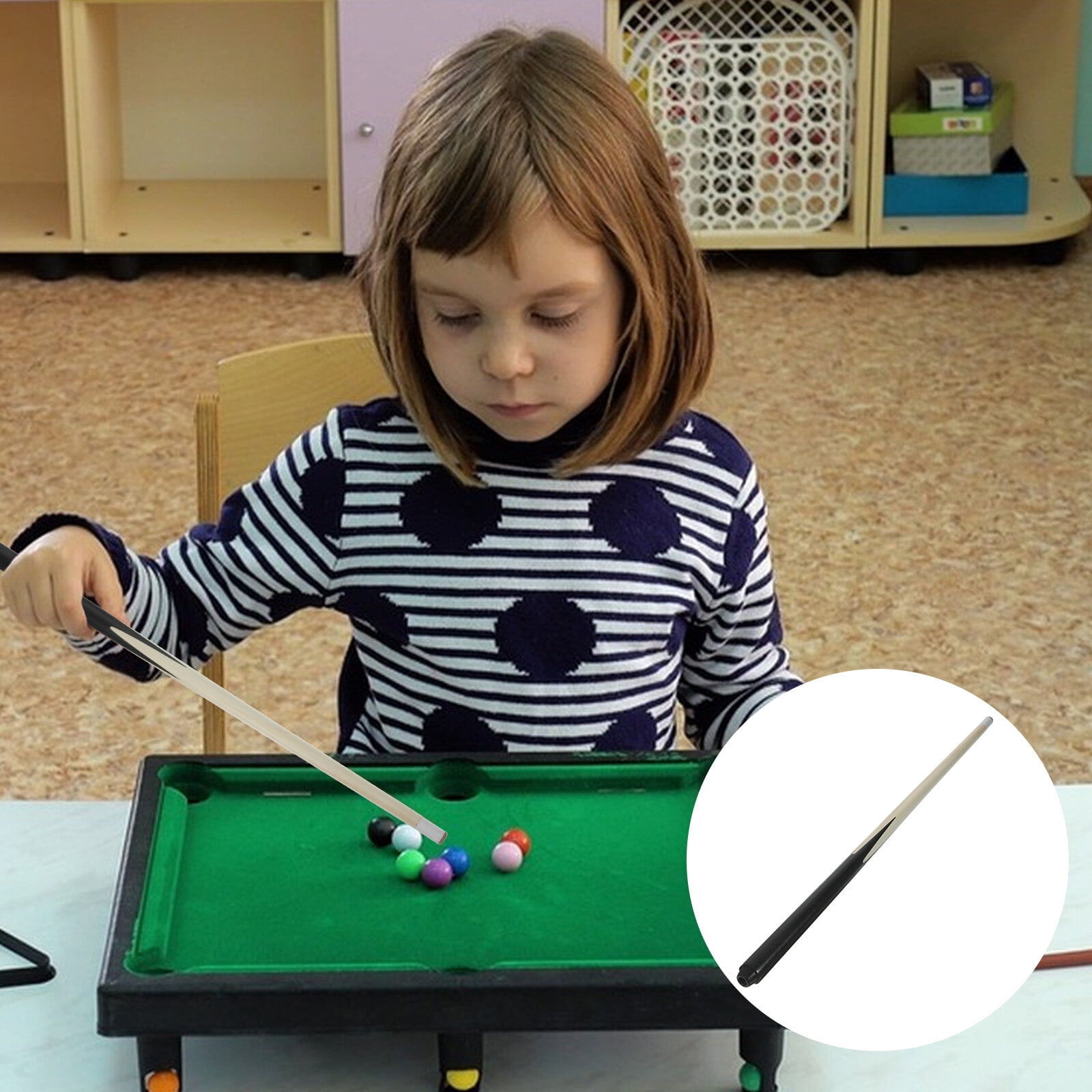 Shangfeng Short Pool Stick,Pool Cue Kids Wood Billiard Cue Stick Childs Mini Cue Stick Short ...