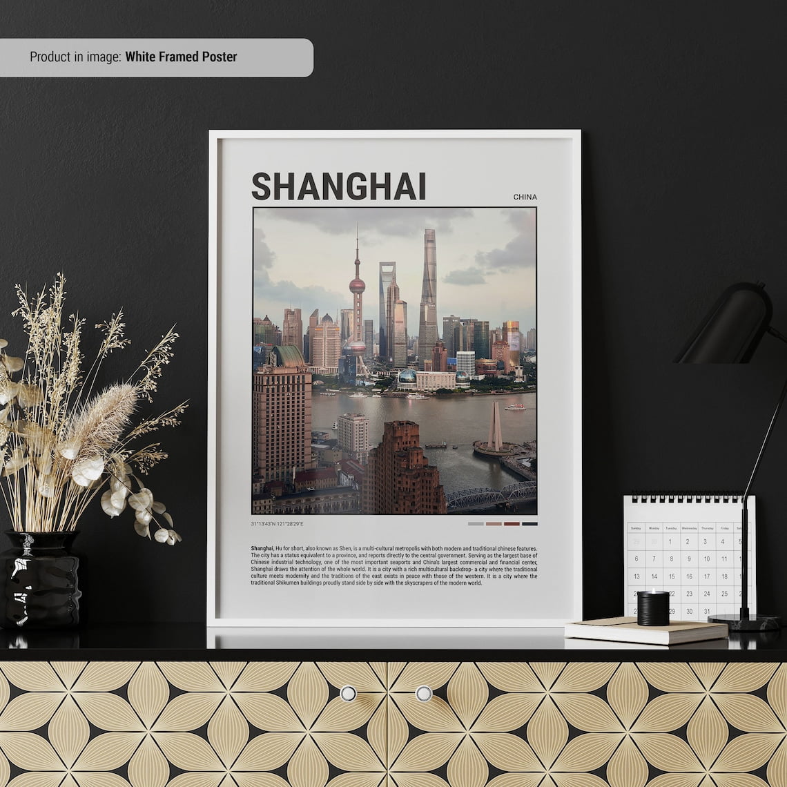 Shanghai, China Travel Poster Travel Wall Art Minimal Travel Wall Print ...