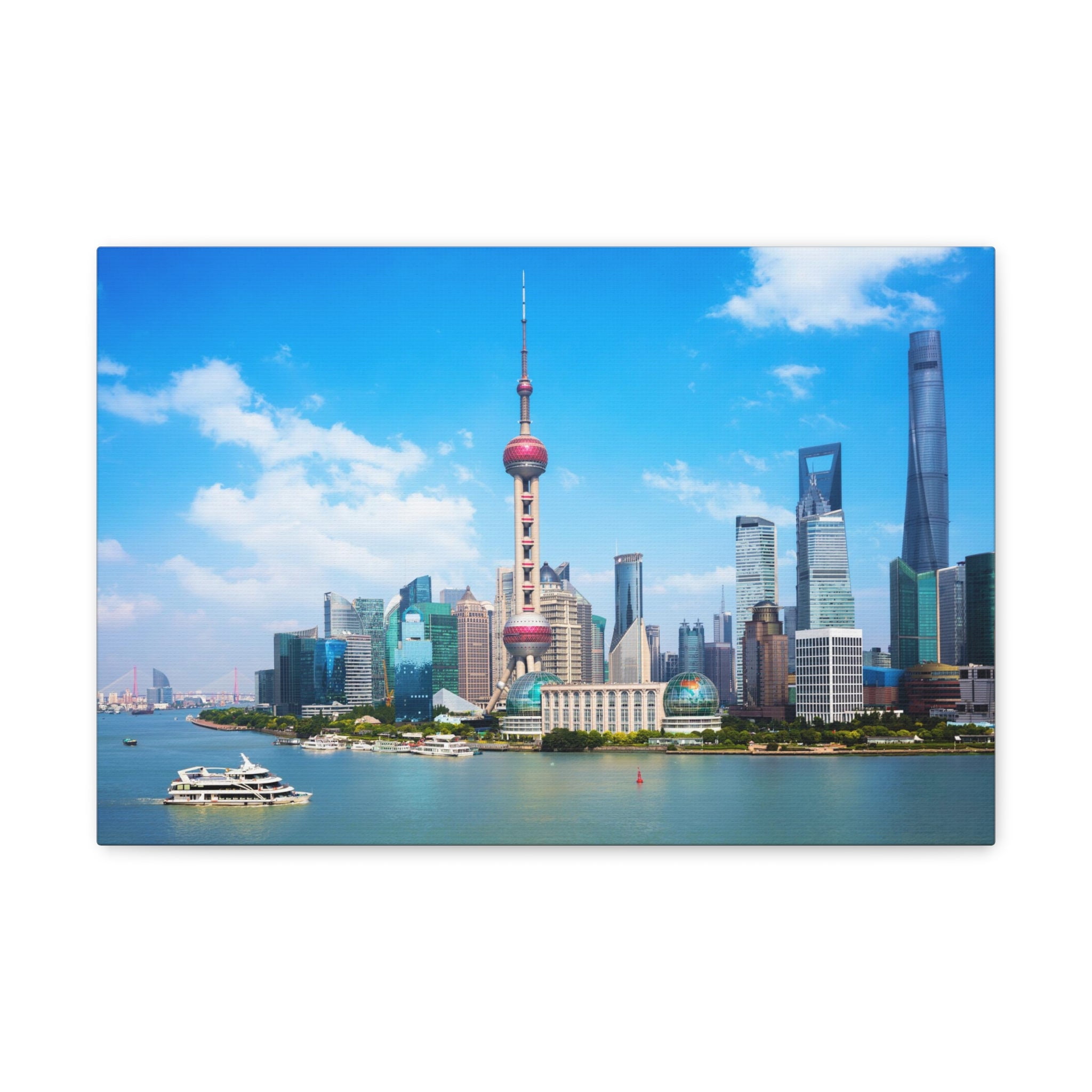 Shanghai Daytime Skyline Canvas Artwork Breathtaking Stunning Cityscape ...