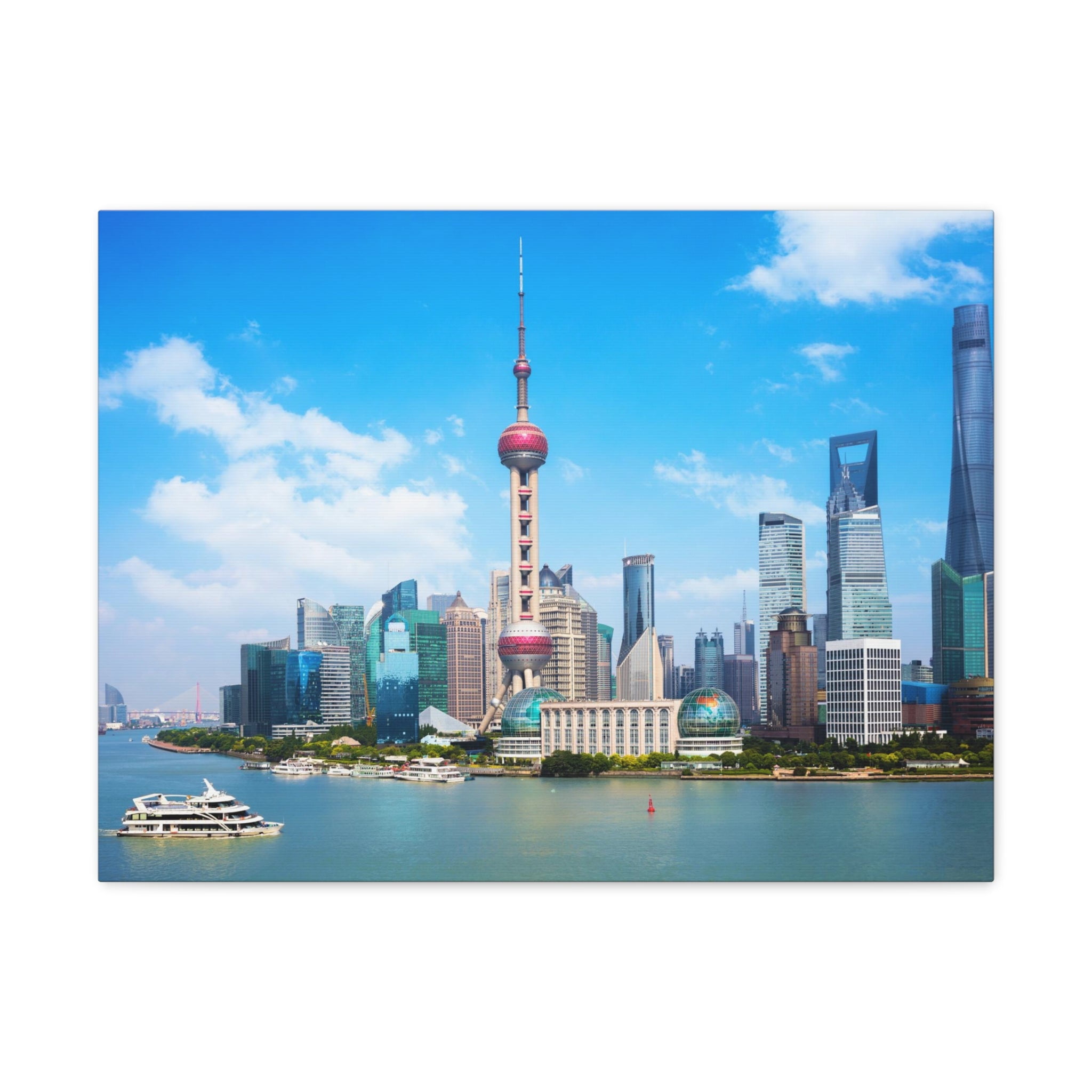 Shanghai Daytime Skyline Canvas Artwork Breathtaking Stunning Cityscape ...