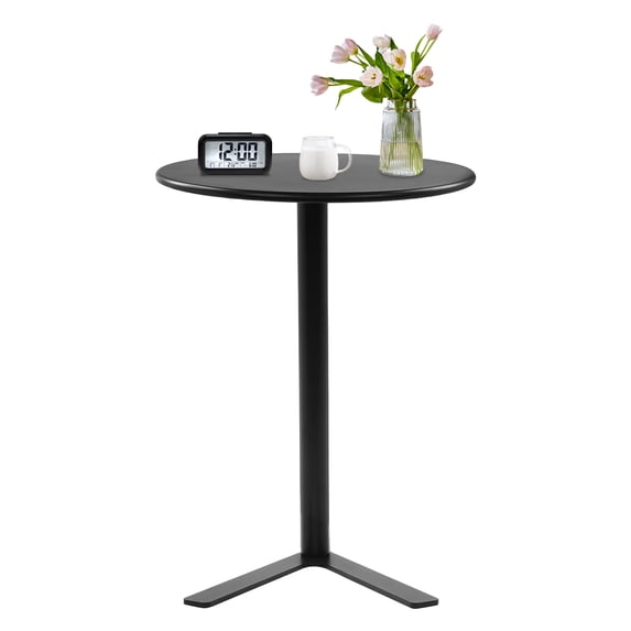Shangmakel Frosted Round Side Table with Y-shaped Base Side Table for ...