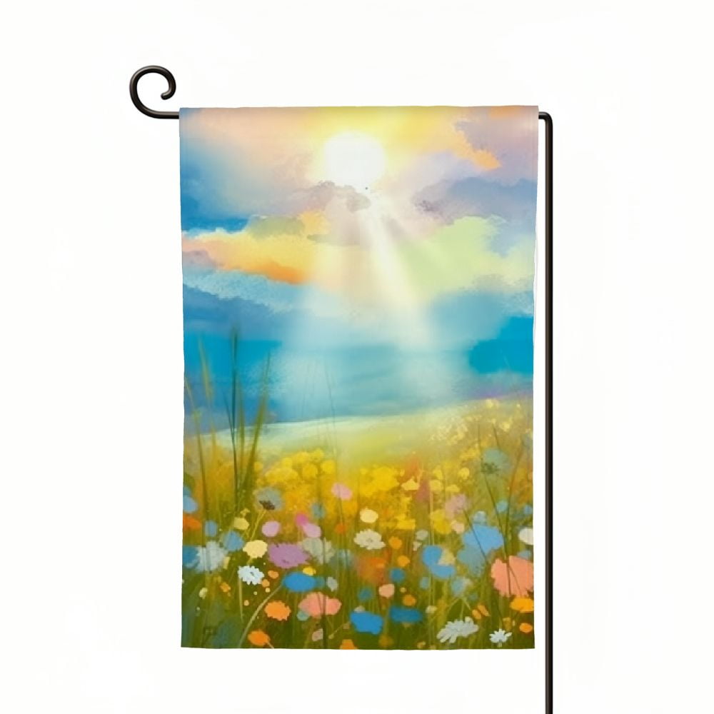 Shangniulu Abstract Flowers Dandelion Daisy Fields Sunset Meadow Spring ...