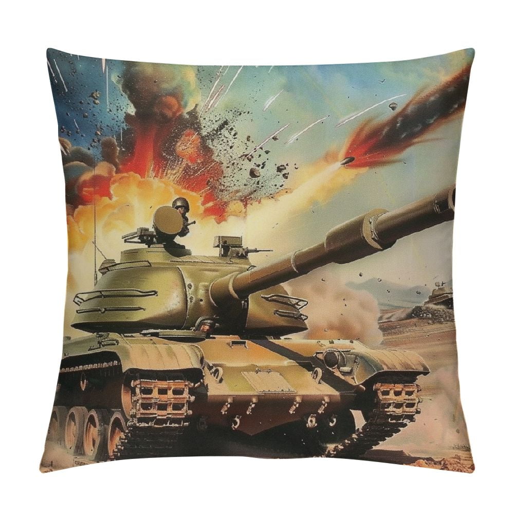 Shangniulu Cushion Cover Military Warship Throw Pillow Cover for ...