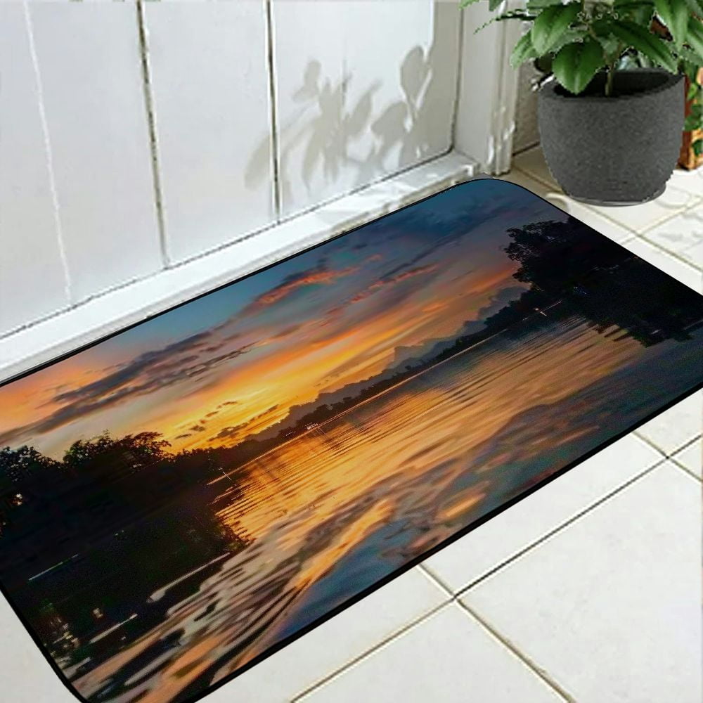Shangniulu Decorative Door Mat, Door Mat with Non-Slip Rubber Backing ...
