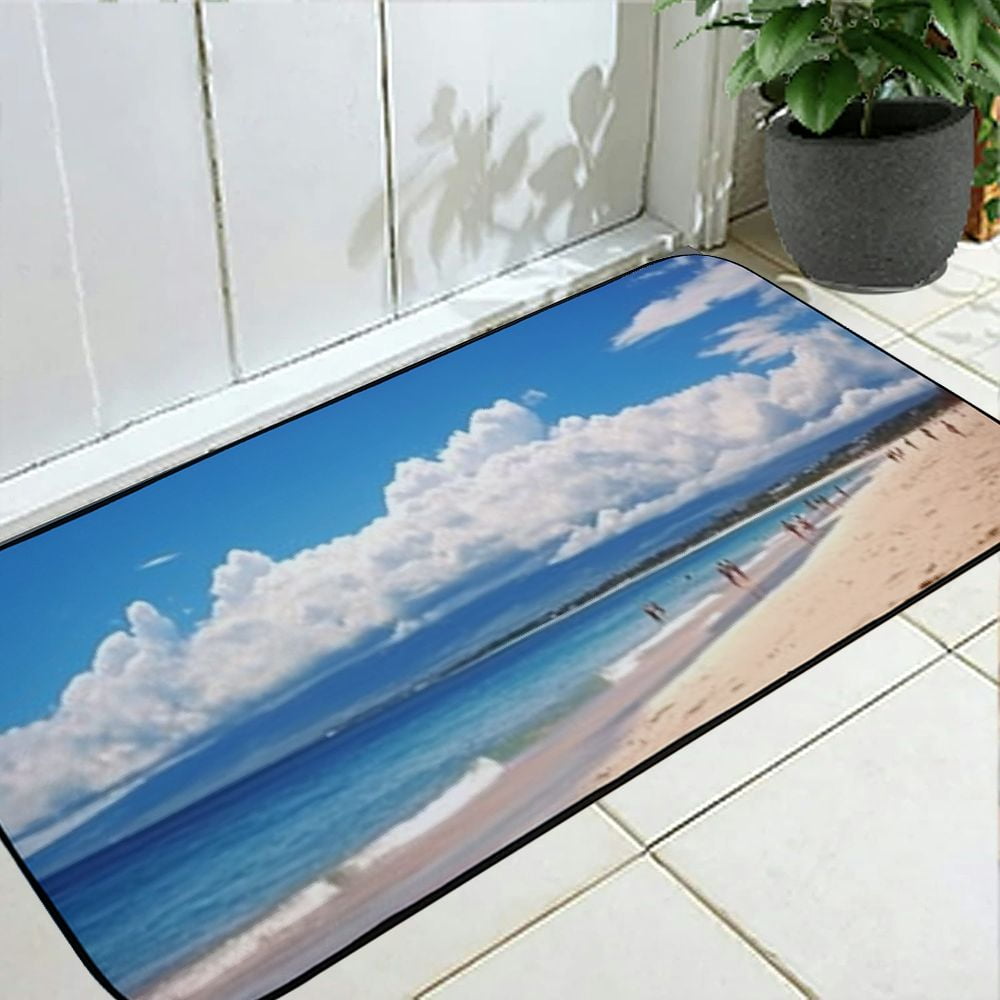 Shangniulu Decorative Door Mat, Door Mat with Non-Slip Rubber Backing ...