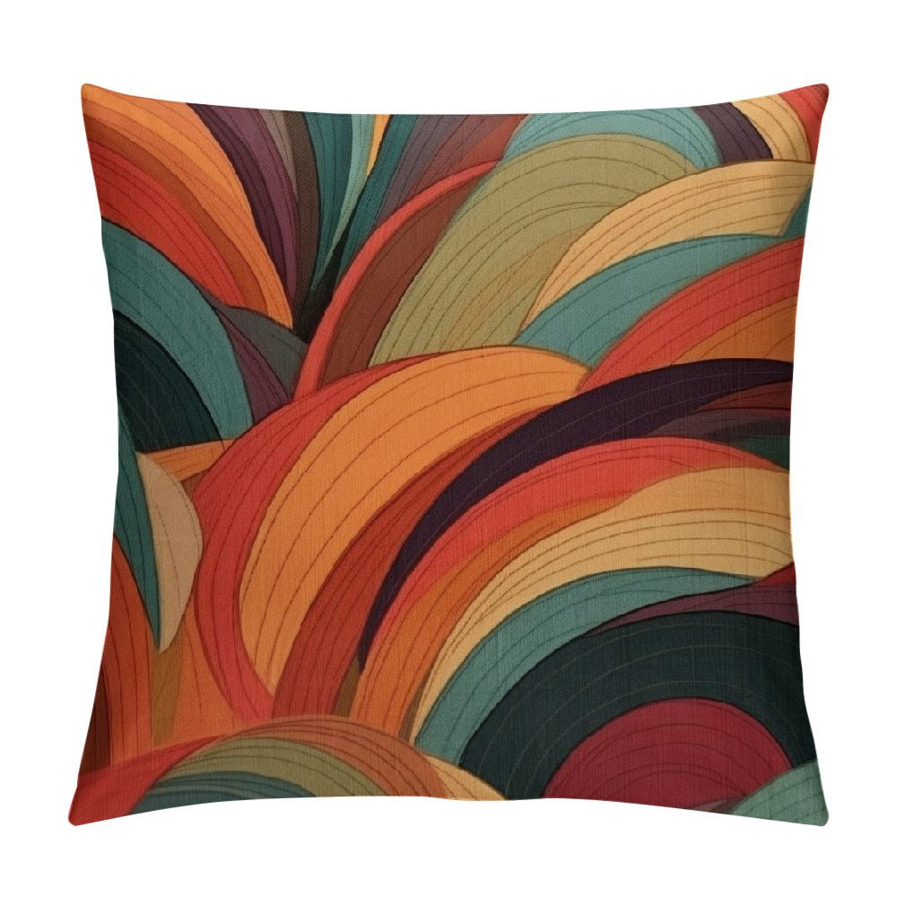 Shangniulu Decorative Throw Pillow Covers Mid Century Modern Pillow ...
