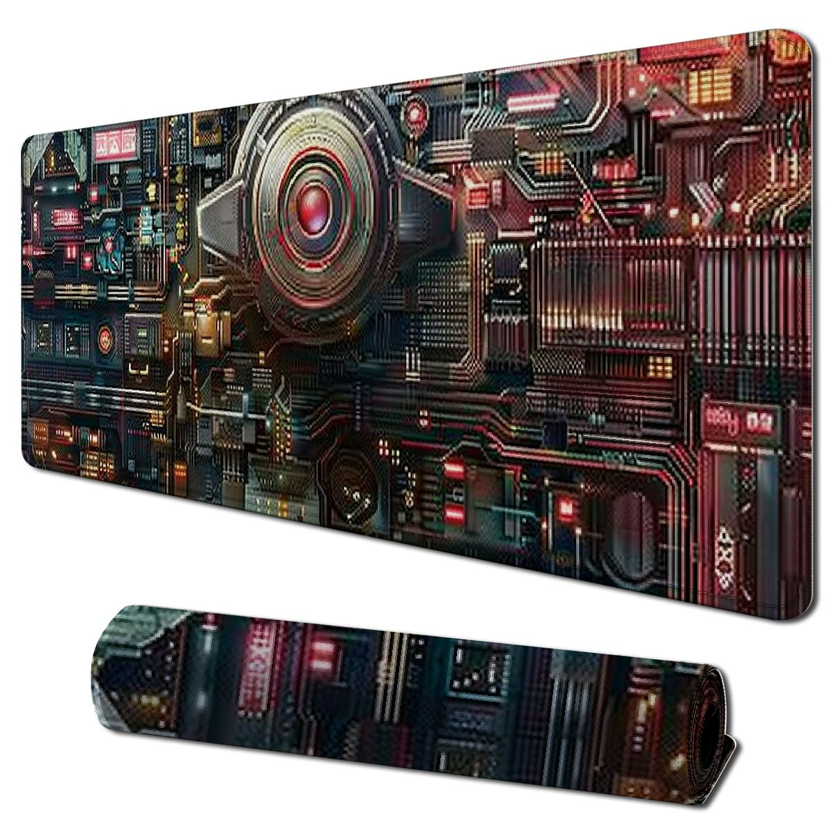 Shangniulu Desk Pad Mouse Pad, Future Art Cyberpunk Themed Design ...