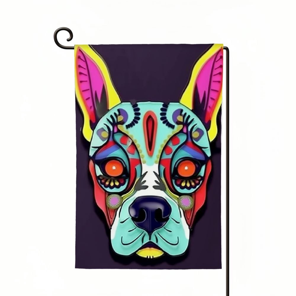 Shangniulu Dog Garden Flag Funny Halloween Animal Puppy Head with ...