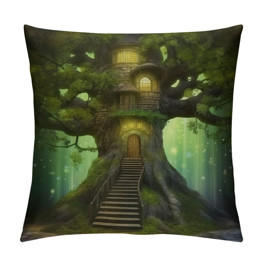 Shangniulu Fantasy Tree House Farmhouse Decor Family Decoration Short ...