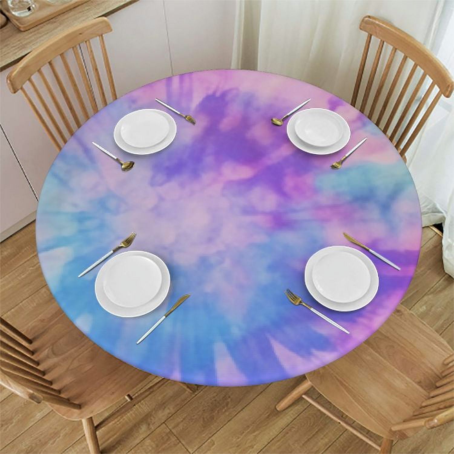 Shangniulu Fitted Tablecloth with Backing Elastic Edge Design Table ...