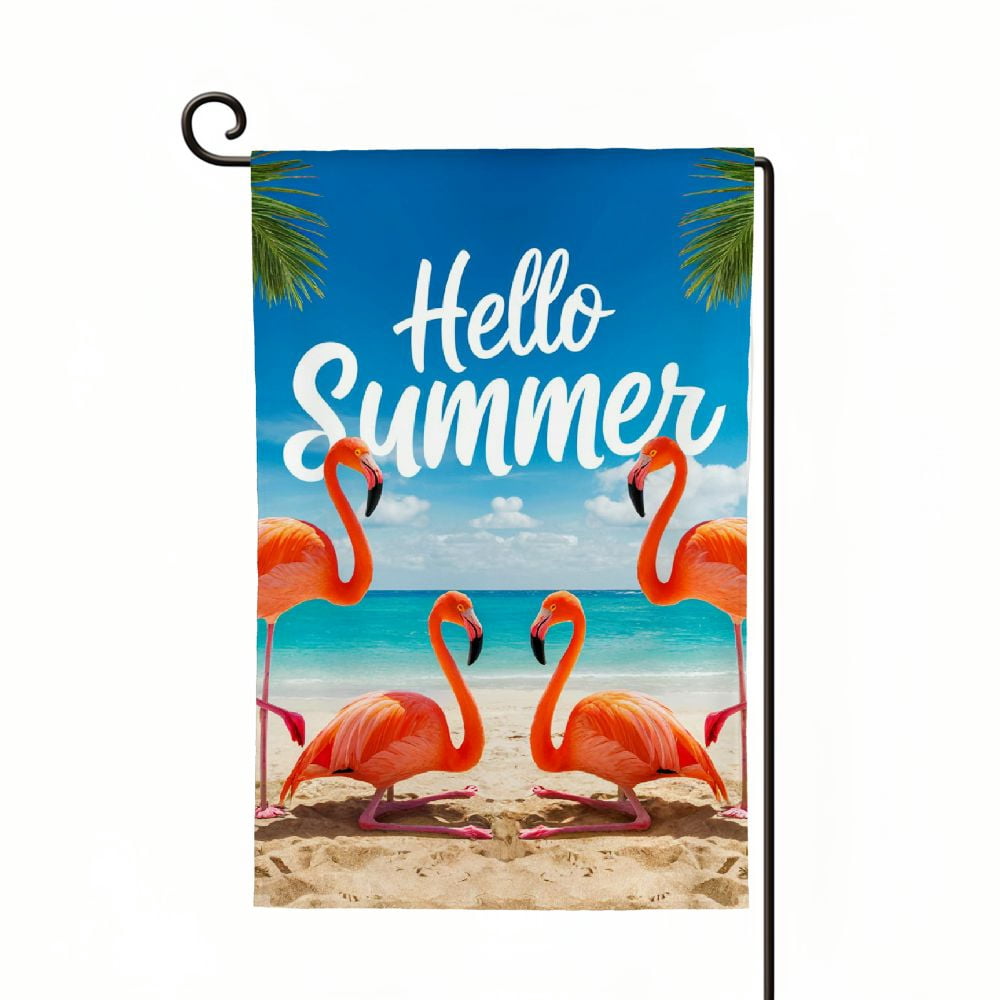 Shangniulu Flamingo Garden Flag Double Sided, Welcome Seasonal Holiday ...
