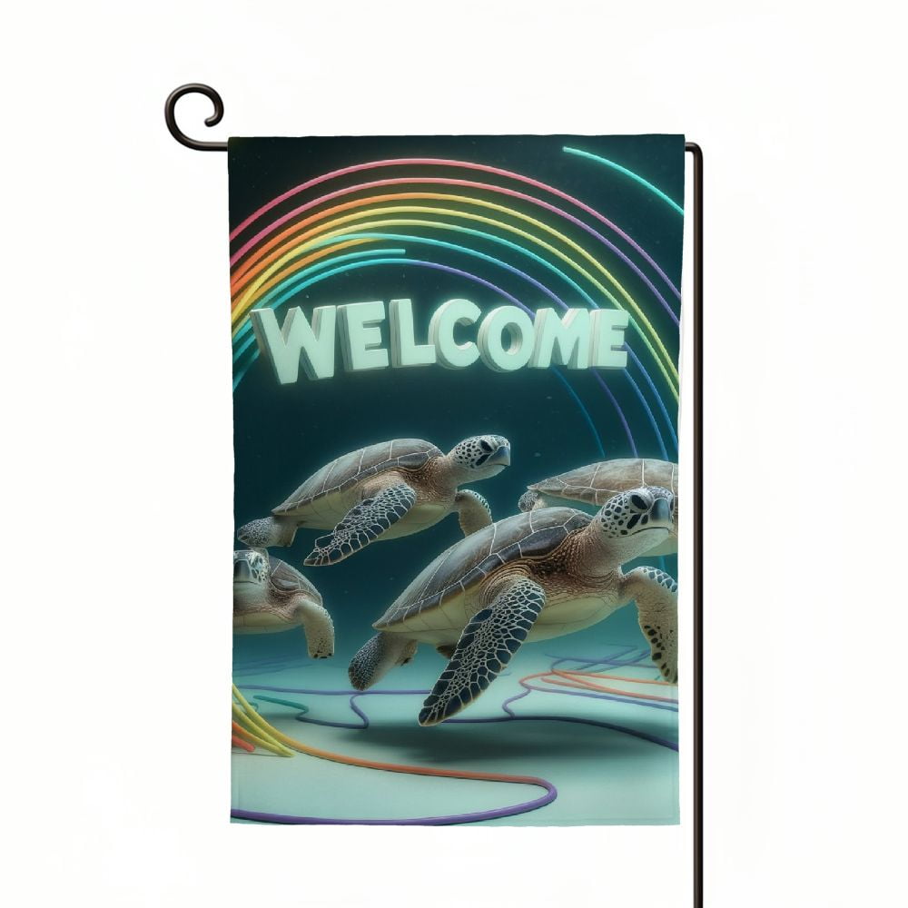 Shangniulu Garden Flag Double Sided, Welcome Summer House Yard Flag ...