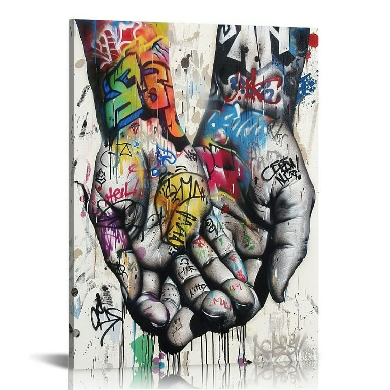 graffiti hands