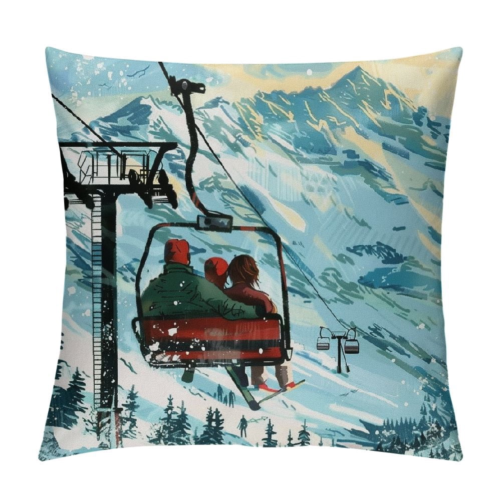 Shangniulu Kids Ski Pillow Cover Single Pack,Winter Ski Outdoor Extreme ...