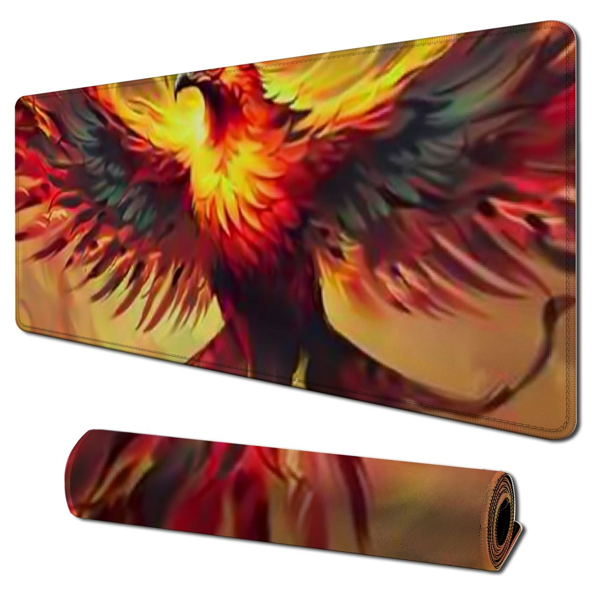 Shangniulu Large Mouse Pad Overlock Edge Rubber Desk Mat Computer ...