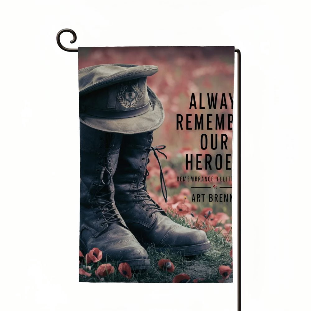 Shangniulu Memorial Day Always Remember Our Garden Flag 12x18 Inch ...