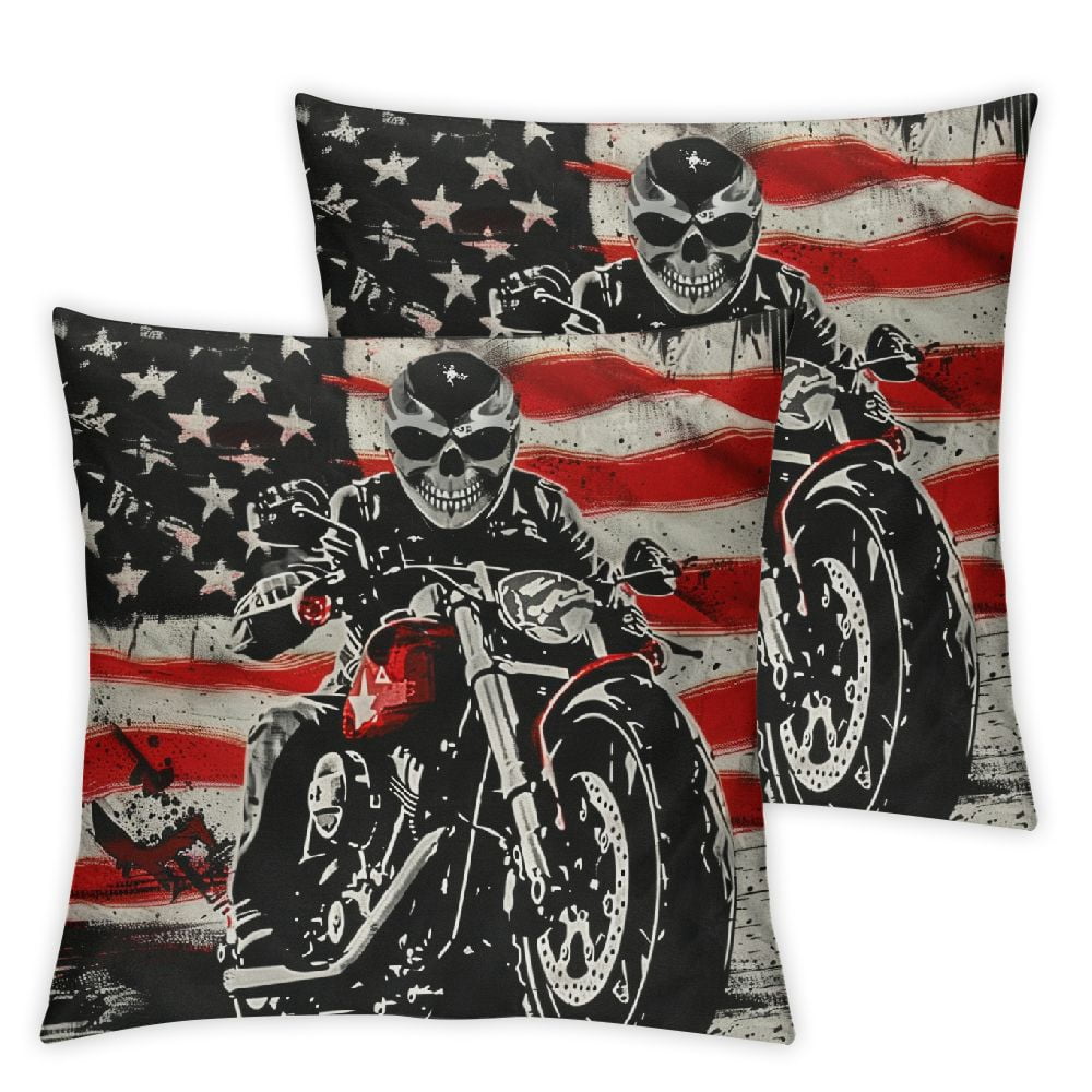 Shangniulu Motorcycle Pillow Cover for Living Room Cool Autobike ...